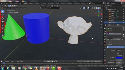 How To Assign Material To Objects In Blender 283 Youtube
