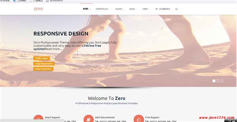 Zero响应式整站bootstrap模板下载java知识分享网 免费java资源下载