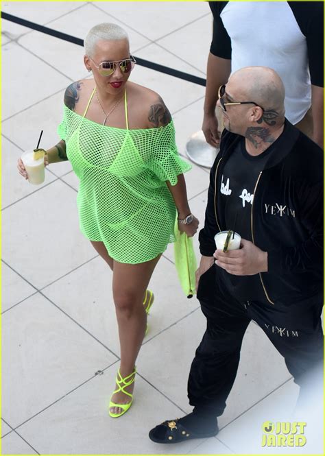 Amber Rose Wears Two Very Sexy String Thong Bikinis In Miami Photo