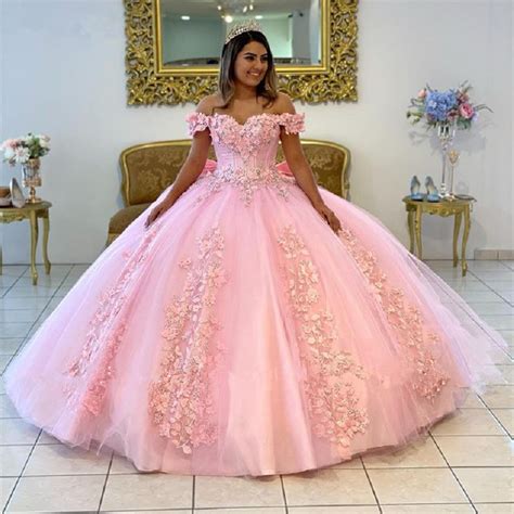 Light Pink Ball Gown With Sleeves