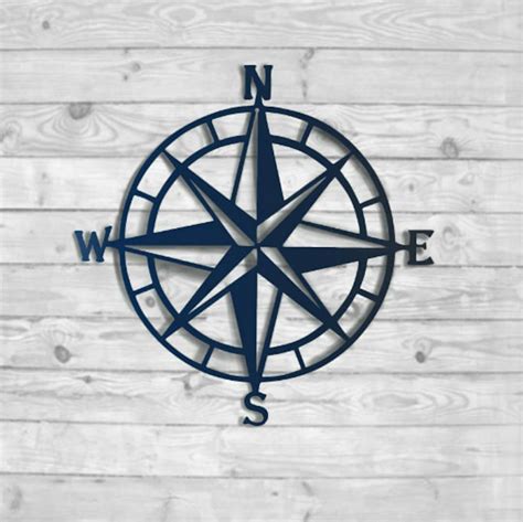 Compass Rose Metal Wall Art Nautical Compass Nautical Wall Art Compass