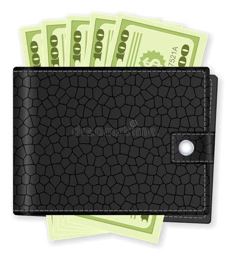 Wallet With Dollar Banknote Stock Vector Illustration Of Finance