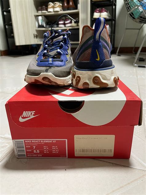 Nike React Element 87 Luxury Sneakers And Footwear On Carousell