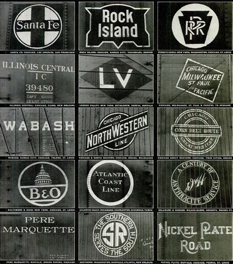 Orange Crate Art Railroad Emblems