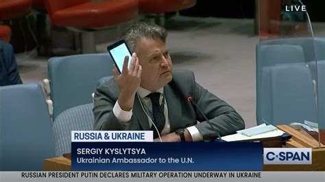 Ukraines Un Ambassador Pleads At The Security Council For Russia To