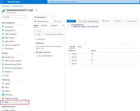 Azure Storage アカウントの Tls 12 未満の使用状況を確認してみた Developersio