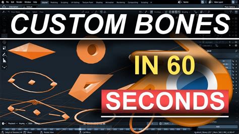 Blender 2 8 Custom Bone Shapes In 60 Seconds Bones Tech Company Logos
