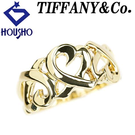 【楽天市場】fashion The Sale【最大50off】ティファニー トリプル ラビングハート リング K18yg パロマ・ピカソ