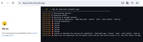 Deploy App Failed To Download The Sources For Repository Community