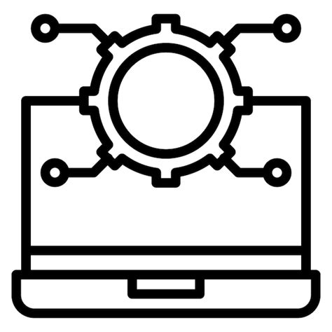 Premium Vector Automated System Icon Vector Image Can Be Used For Manufacturing And Distribution