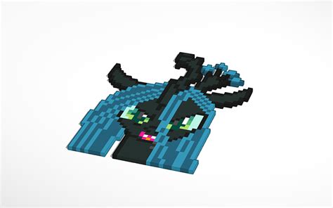 3d Design Queen Chrysalis Mlp Pixel Tinkercad