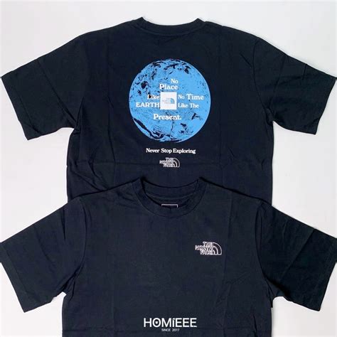 【homieee】the North Face Earth Day Graphic Tee 北臉 短袖 地球 黑色 蝦皮購物
