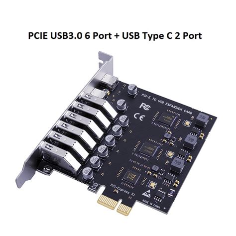 Jual Pcie Usb 8 Port Usb3 0 Usb Type C Pci Express Usb C Hub High Speed