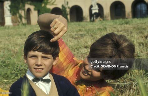 Claudia Cardinale With Her Son Patrick At Home In Italy Claudia
