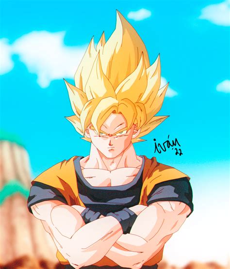 Dragon Ball Z Son Goku Estilo Años 90 Por Profesorsaitama Dibujando