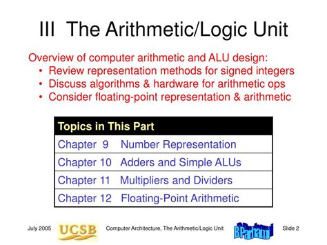 Ppt Part Iii The Arithmeticlogic Unit Powerpoint Presentation Free