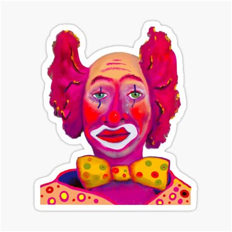 Sad Clown Sticker By NatanDesigns Redbubble