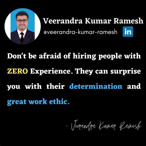 veerandra kumar ramesh on linkedin it always seems impossible until it s done do you agree