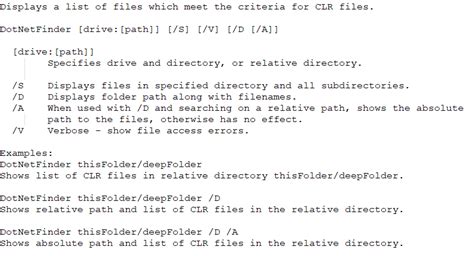 Github Sarah C Vb Net Dotnetfinder This Project Is A Command Line Tool That Looks Through