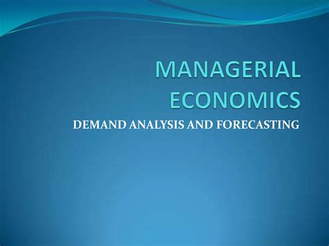 Demand Forecasting Ppt PPTX