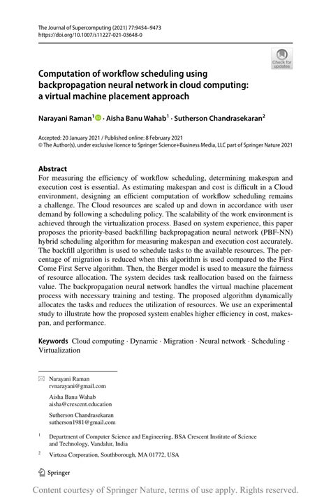 Computation Of Workflow Scheduling Using Backpropagation Neural Network