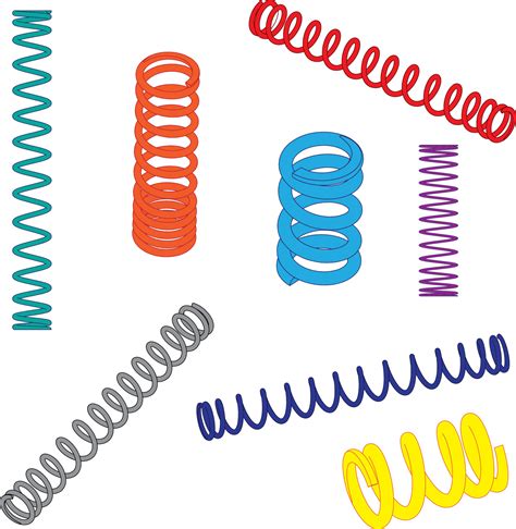 compression spring all color vector illustration 4384480 vector art at