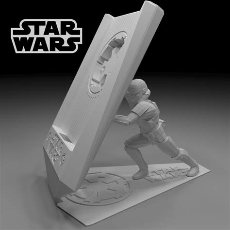 Archivo Stl Gratis Soporte De Teléfono Modelo 3d De Star Wars ⭐・plan De