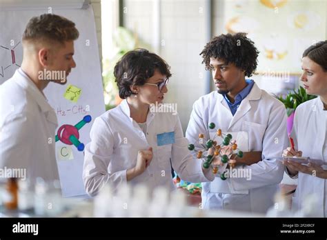Medical Students Having Chemistry Lecture In The Lab Stock Photo Alamy