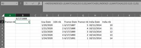 Excel Specific Index Match Stack Overflow