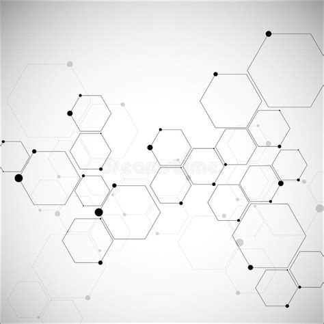 Abstract Hexagonal Structures Stock Vector Illustration Of Chemical Biology 101289186