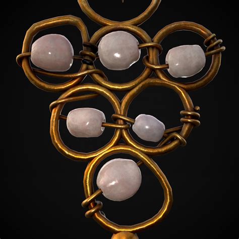 Pearl Loop Drop Earrings 3d Model By Get Dead Entertainment