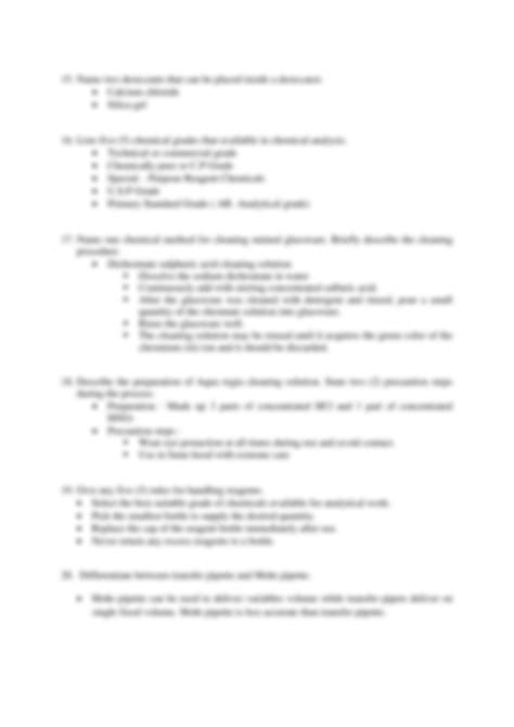 SOLUTION Basic Analytical Chemistry CHM256 Tutorial Chapter 3