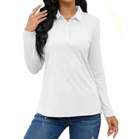 Camiseta Tipo Polo Mujer Manga Larga Uniformes