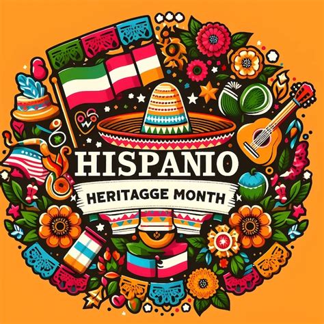 Celebrating Hispanic Heritage Month Culture Vector Design Premium Ai