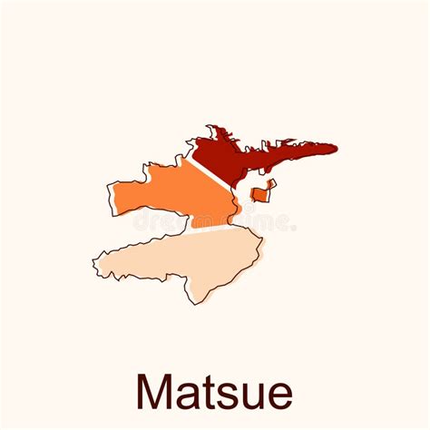 Vector Map Of Matsue Modern Outline High Detailed Vector Map Japan
