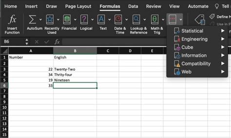 Excel 如何快速将数字转换为英文单词极客笔记