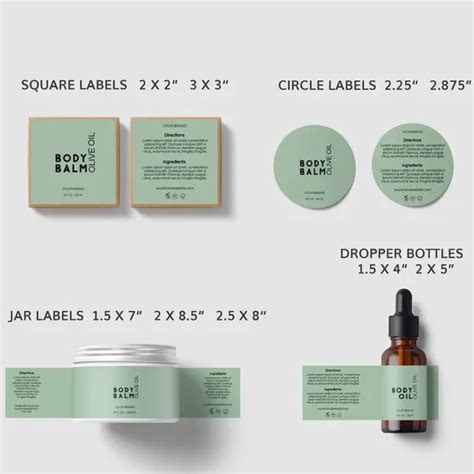 Custom Printed Cosmetic Logo Sticker Waterproof Self Adhesive Vinyl