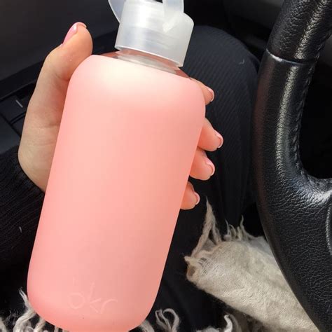 Bkr Glass Water Bottle In Gloss Glass Water Bottle Bottle Water Bottle