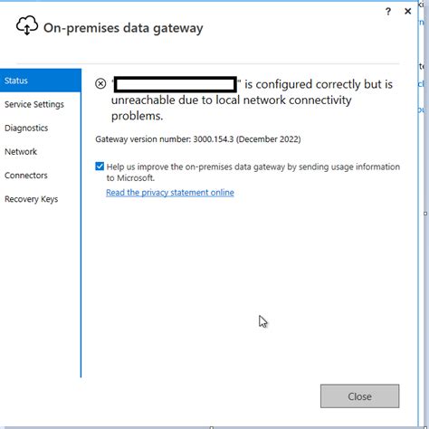 On Prem Gateway Issues Microsoft Fabric Community