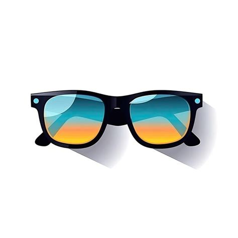 Premium Photo Isometric Vector Sunglasses On White Background