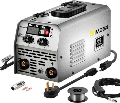 Ssimder 140a Mig Welder 110v220v Dual Voltage Flux Core Welder Mig