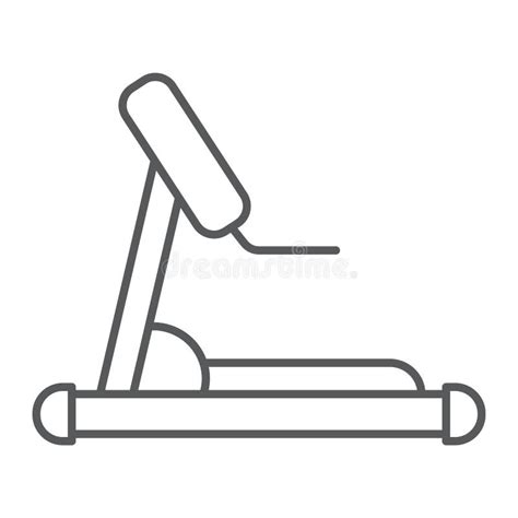 Treadmill Glyph Icon Fitness And Exercise Runner Sign Vector Graphics A Solid Pattern On A