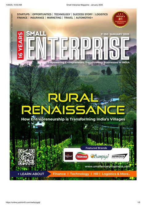 Honored To Be Featured In Small Enterprises India We Are Excited To… Sunil Kumar V