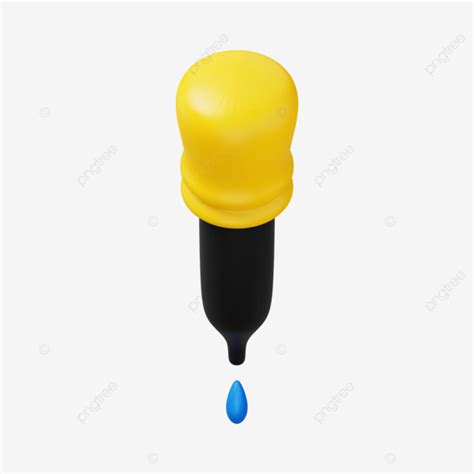 color picker with drop 3d icon render color drawing 3d color picker