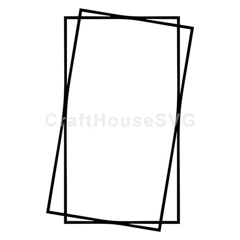 Rectangle Double Frame Svg