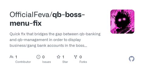 Github Officialfevaqb Boss Menu Fix Quick Fix That Bridges The Gap Between Qb Banking And Qb