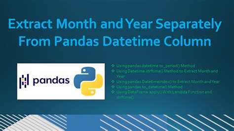 Pandas Extract Month And Year From Datetime Spark By {examples}