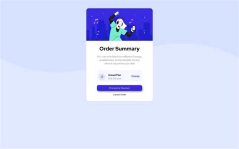 Frontend Mentor Order Summary Component With Css Coding Challenge