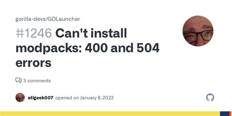 Can T Install Modpacks And Errors Issue Gorilla Devs GDLauncher GitHub