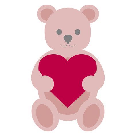 Teddy Bear Holding Heart 45064738 Png